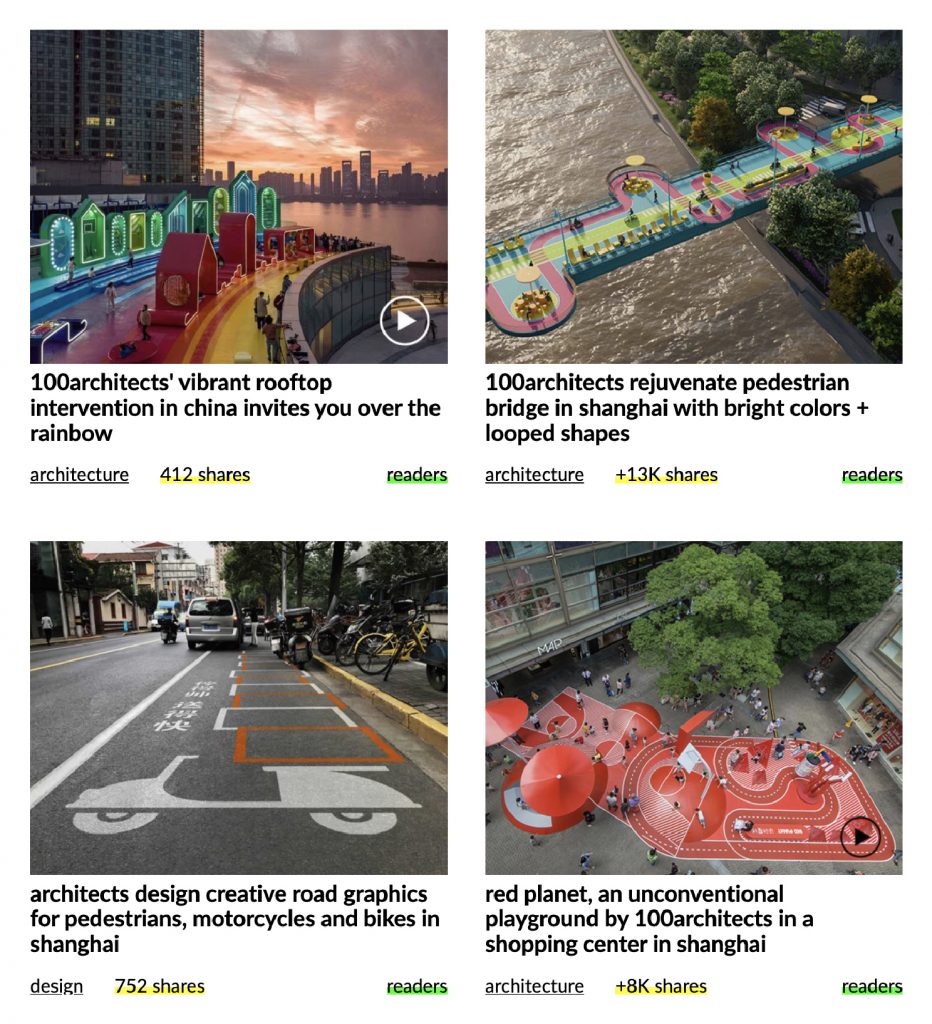 Designboom Showcases 100architects - 100architects