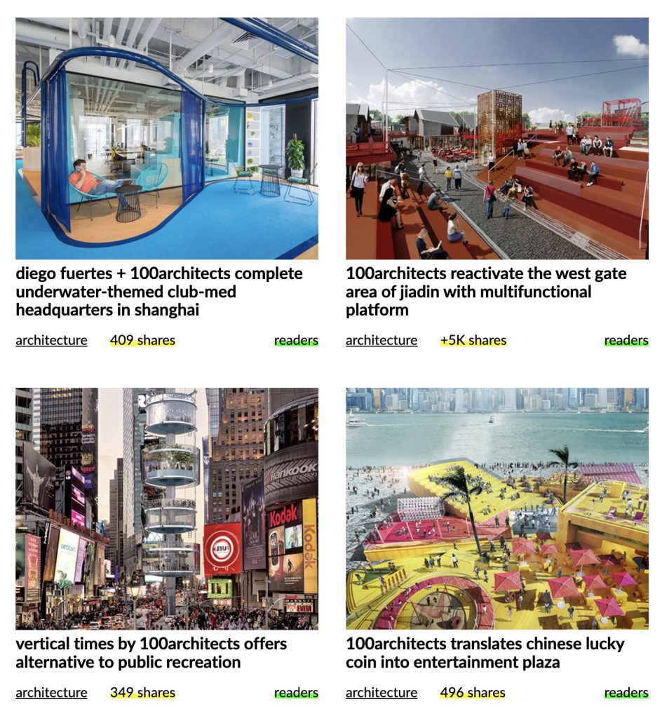 Designboom Showcases 100architects - 100architects
