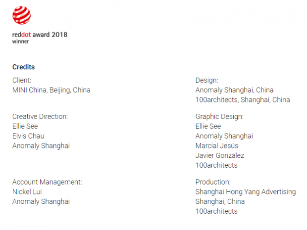 Red Dot Award 2018 For Environmental Graphics 100architects