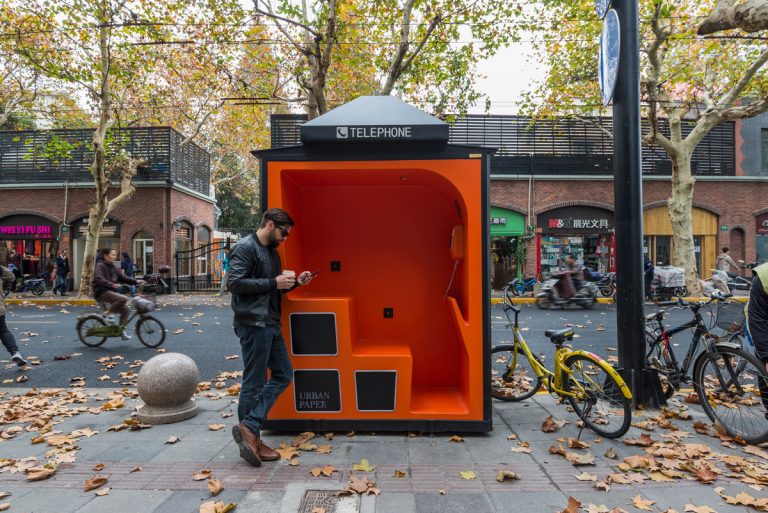 ORANGE PHONE BOOTH - 100architects