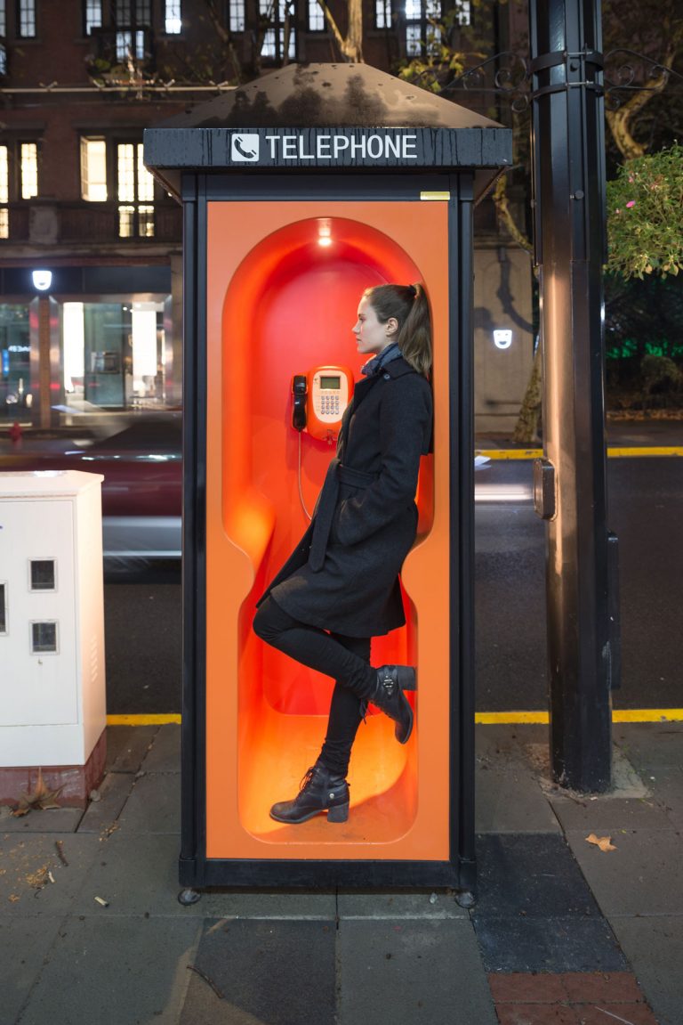 ORANGE PHONE BOOTH - 100architects